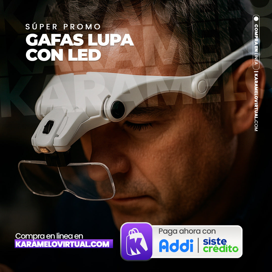GAFAS LUPAS CON LUZ LED – Karamelo Tienda Virtual